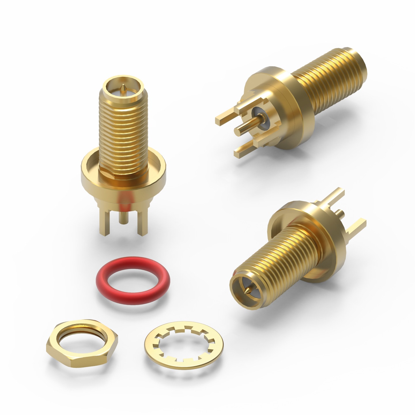 WR-RPSMA Straight SMA PCB THT Jack IP67 | Electromechanical Components ...